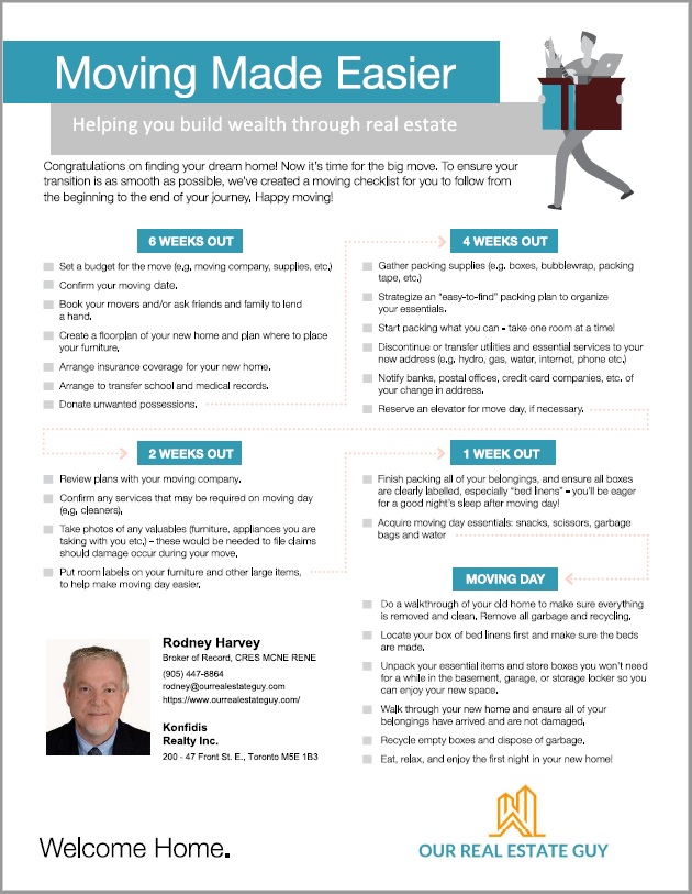 Free Moving Made Easier Checklist | OurRealEstateGuy.com